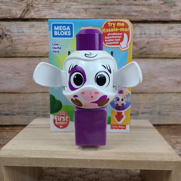 Mega Bloks | Toys | Peek A Blocks Mega Bloks Cow First Builders New ...